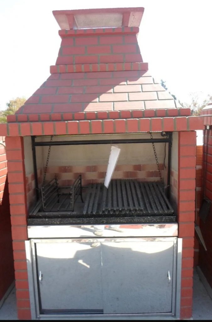 Parrilla de 1.25 mt ladrillo reforzada. – Parrillas Alonso